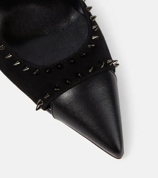 CHRISTIAN LOUBOUTIN Duvette Spikes 85 Leather Pumps