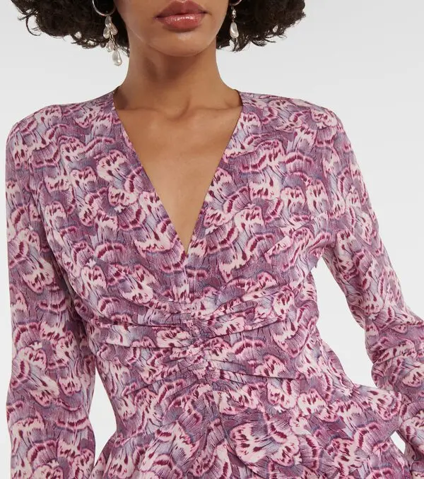 Isabel Marant Étoile Usmara Printed Mini Dress - Purple
