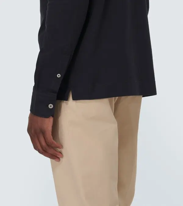 Zegna Cotton Polo Shirt - Blue