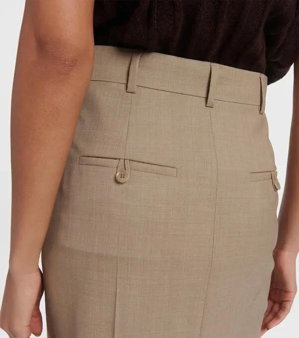 Max Mara Circe Virgin Wool Maxi Skirt