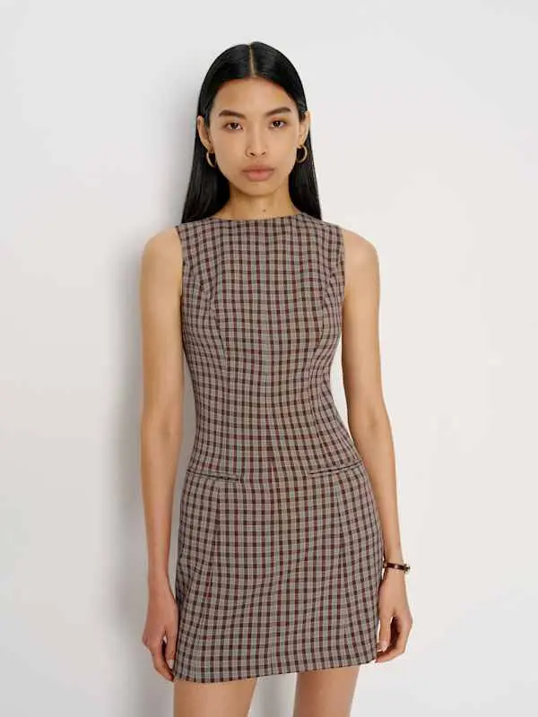 Reformation Citron Dress | Brown | 4