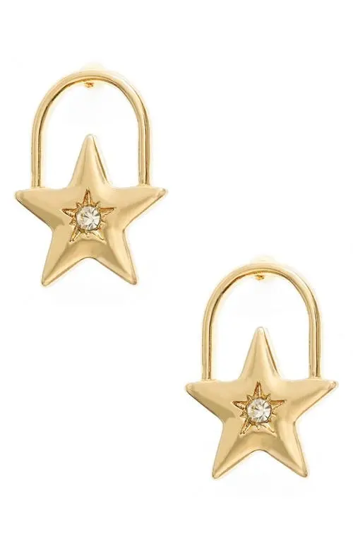 Ettika Star Stud Earrings - Gold
