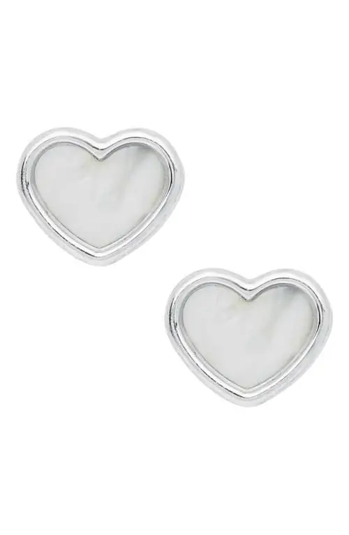 MIGNONETTE Sterling Heart Stud Earrings