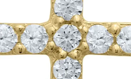 MIGNONETTE 14k & Cubic Zirconia Cross Stud Earrings