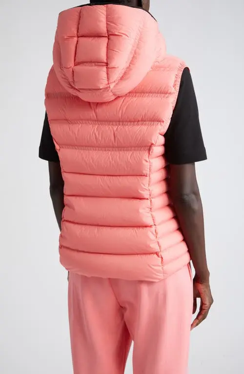 Moncler Aliterse Down Hooded Vest - Desert Rose