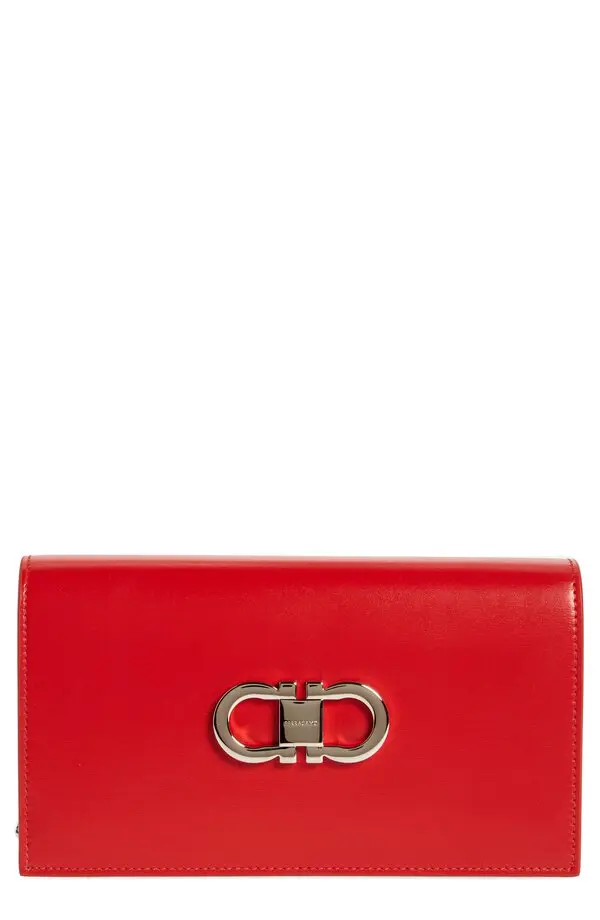 FERRAGAMO Double Gancio Shoulder Bag