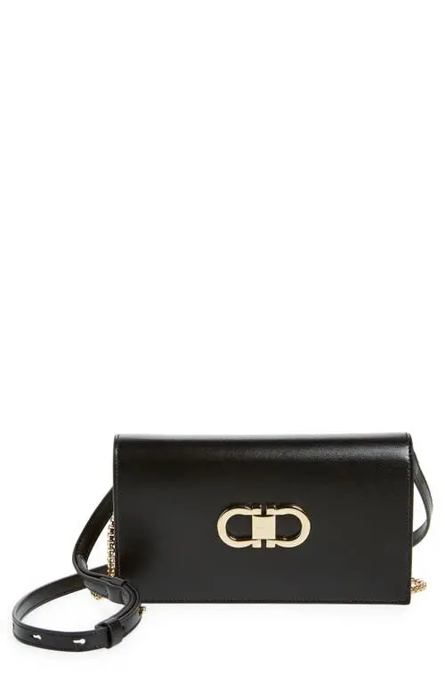 FERRAGAMO Double Gancio Shoulder Bag
