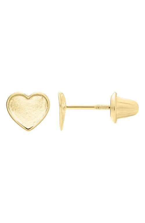 MIGNONETTE 14k Heart Stud Earrings