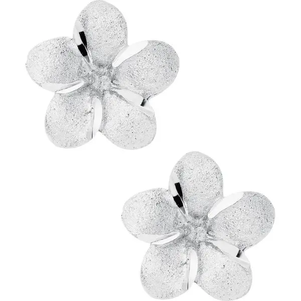 MIGNONETTE Sterling Flower Stud Earrings - Silver