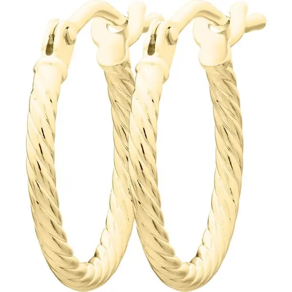 MIGNONETTE 14k Spiral Hoop Earrings - Gold