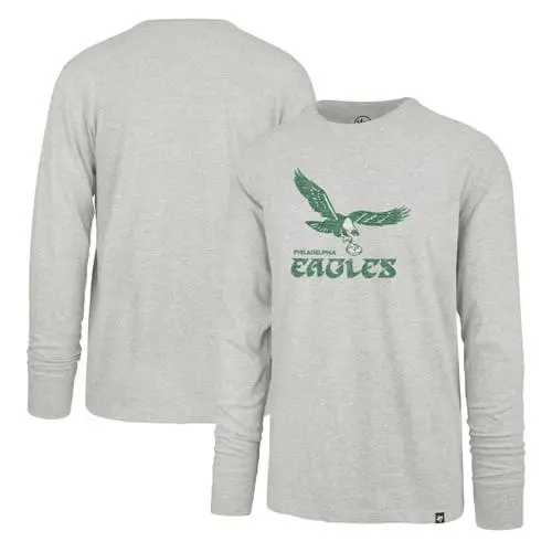 '47 Philadelphia Eagles Premier Franklin Long Sleeve T-shirt - Gray