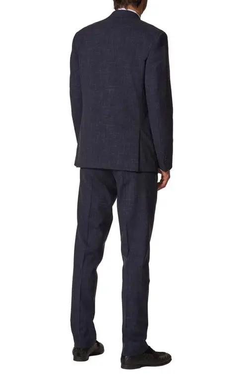 Jb Britches Sartorial Classic Fit Wool & Linen Suit - Navy