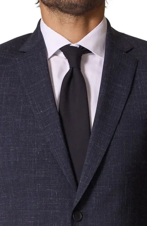 Jb Britches Sartorial Classic Fit Wool & Linen Suit - Navy