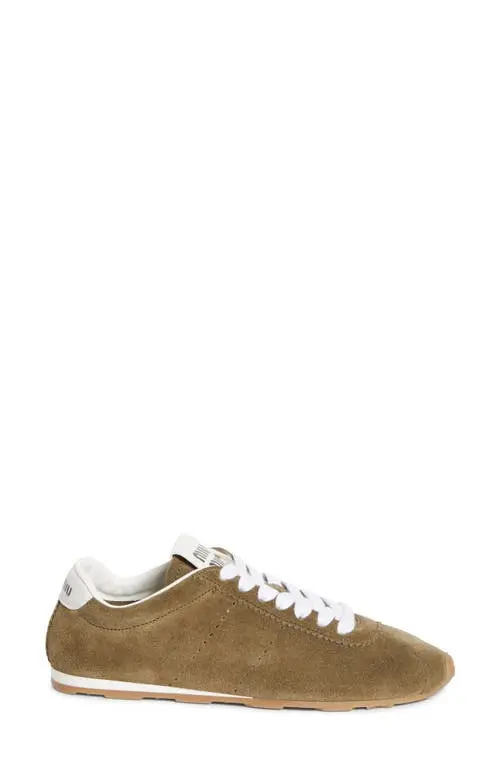 Miu Miu Allacciate Low-top Sneakers - Muschio