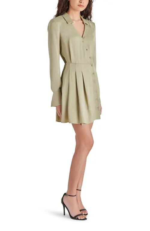 asymmetrical button mini dress Mealla black crystal-button flared mini dress (Final Sale-US Only)