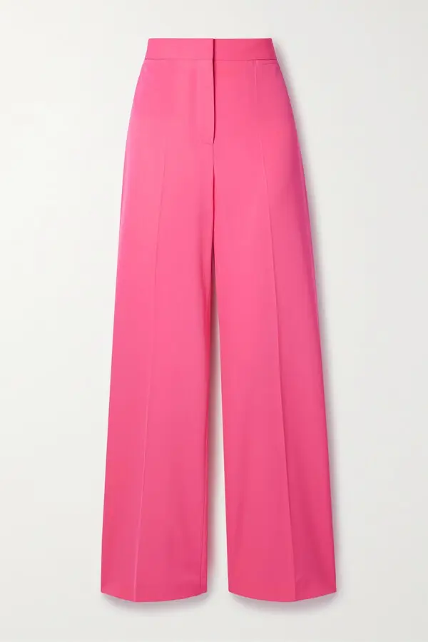 Stella McCartney Wool-blend Twill Wide-leg Pants