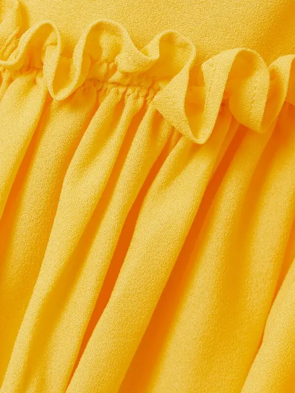 AZ FACTORY Marilyn Ruffled Crepe Midi Dress