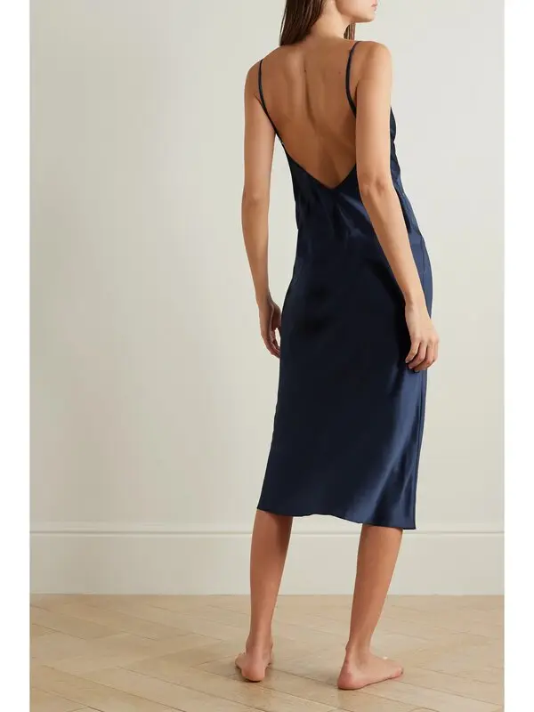 Olivia Von Halle Issa Silk-satin Nightdress
