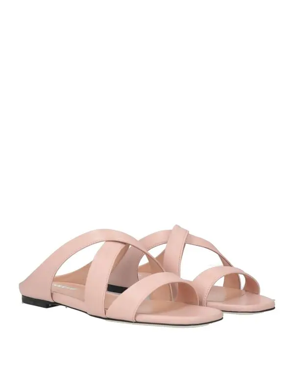 POLLINI Leather Flat Sandals