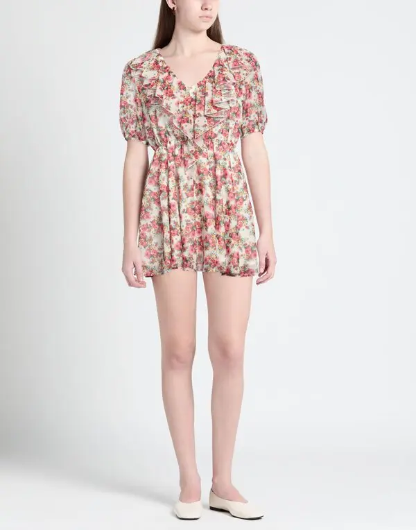 VICOLO Floral Print Mini Dress