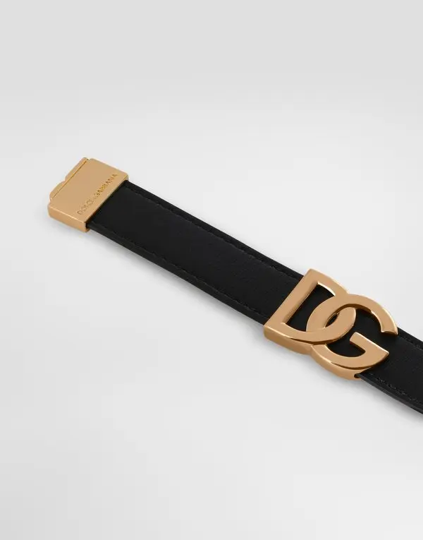 Dolce & Gabbana Calfskin Bracelet With Dg Logo