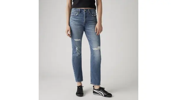 LEVI'S Wedgie Straight Ankle Jeans