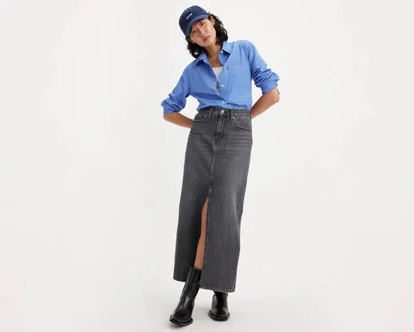 LEVI'S Ankle Column Skirt