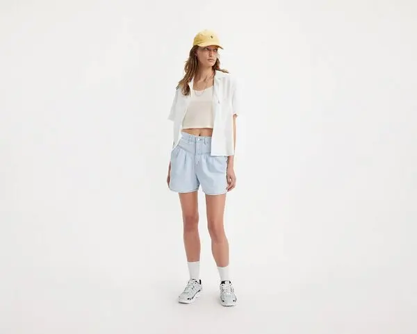 LEVI'S Mom Featherweight Shorts - Pool Party