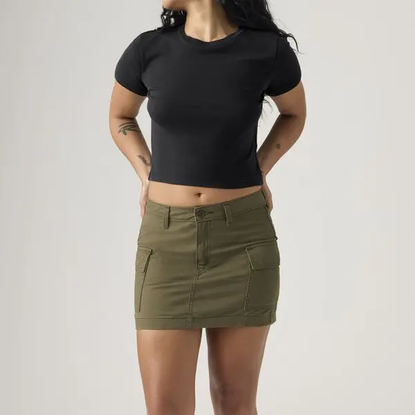 LEVI'S 94 Cargo Mini Skirt - Olive