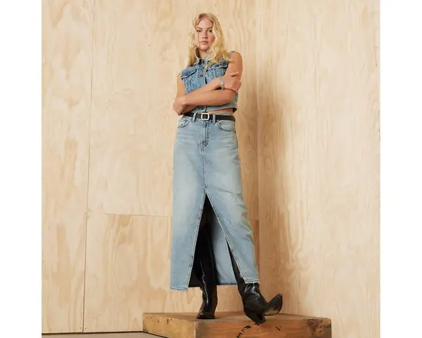 LEVI'S Ankle Column Skirt