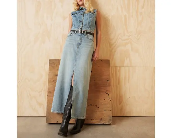 LEVI'S Ankle Column Skirt