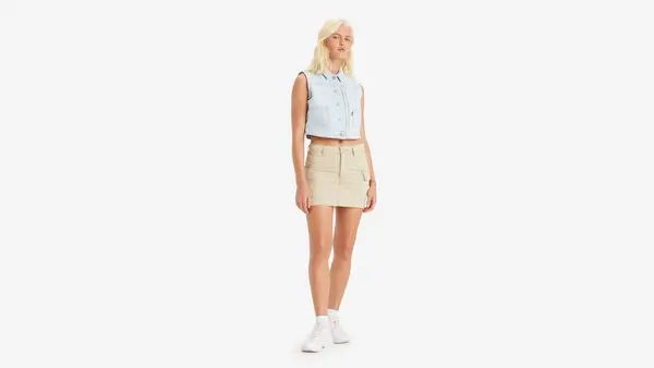 LEVI'S 94 Cargo Mini Skirt - Safari