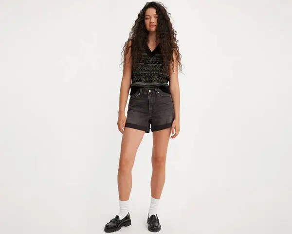 LEVI'S Rolled 80s Mom Shorts - Truth Or Dare