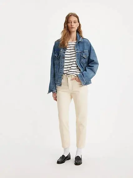LEVI'S 501 Original Cropped Jeans - Ecru