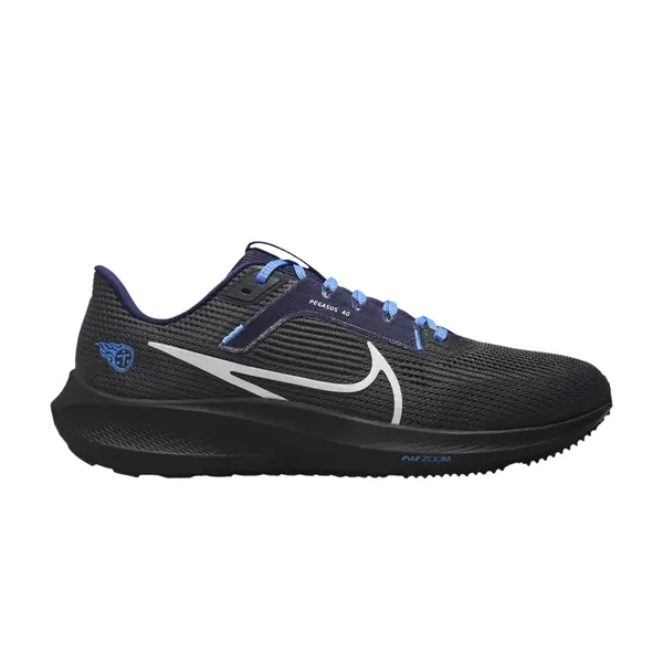 Nike Nfl X Air Zoom Pegasus 40 'tennessee Titans' Sneakers - Black