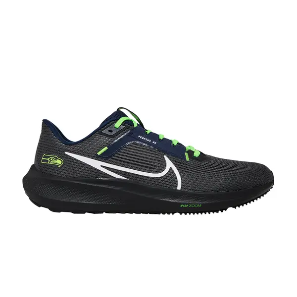 Nike Nfl X Air Zoom Pegasus 40 'seattle Seahawks' Sneakers - Black