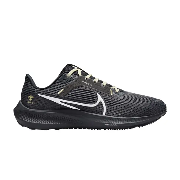 Nike Nfl X Air Zoom Pegasus 40 'new Orleans Saints - Black