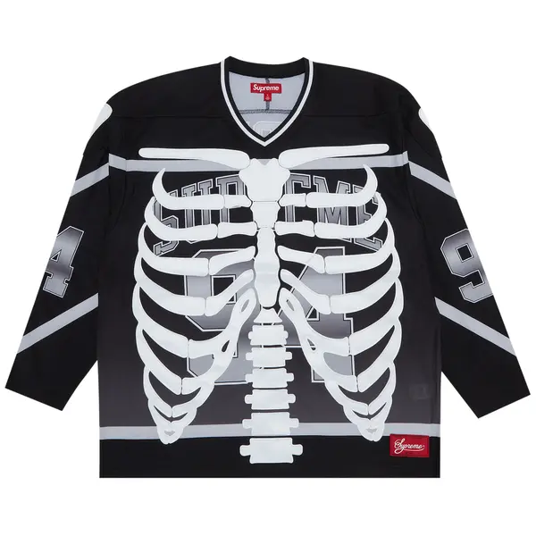 Supreme Bones Hockey Jersey - Black