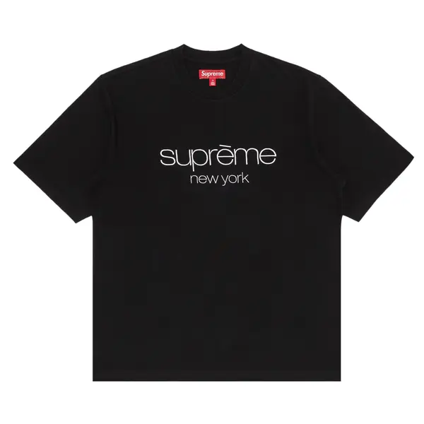 Supreme Classic Logo Short-sleeve Top - Black