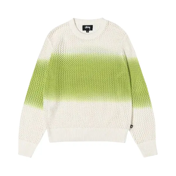 StÜssy Pigment Dyed Loose Gauge Sweater - Green