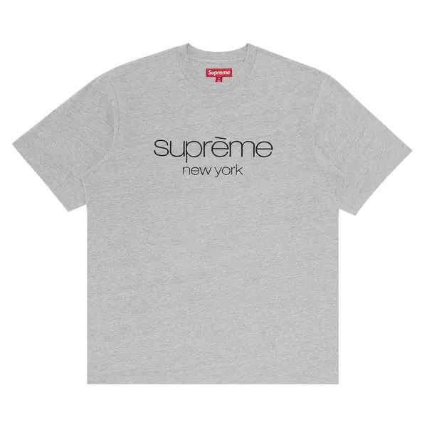 Supreme Classic Logo Short-sleeve Top 'heather - Grey