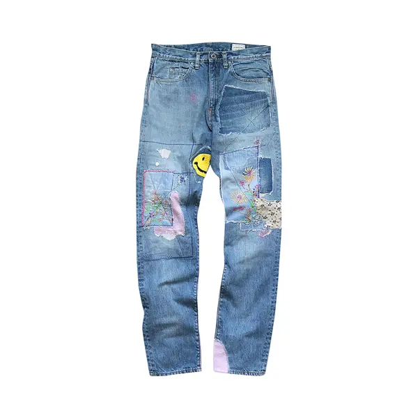 Kapital Gypsy Patch Remake Okabilly 14oz 5 Pocket Denim - Blue