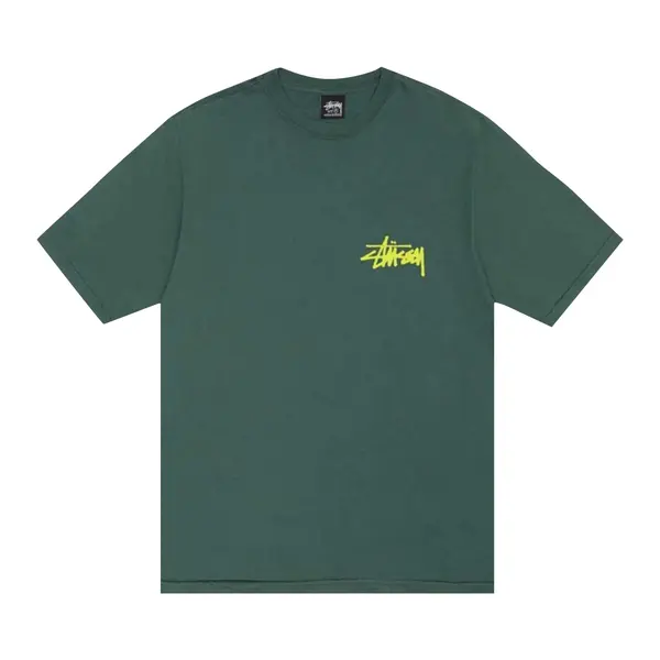 StÜssy Old Phone Pigment Dyed T-shirt - Green