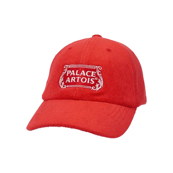 PALACE X Stella Artois Towel 6-panel Cap - Red