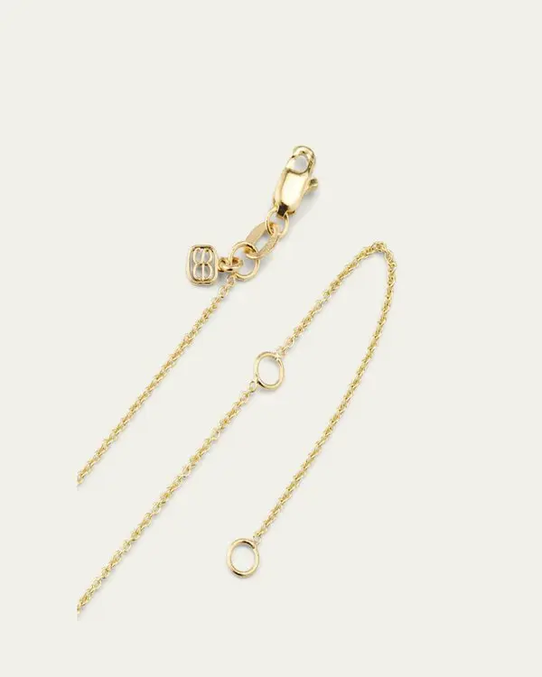 SYDNEY EVAN 14k Yellow Beehive Charm Pendant Necklace