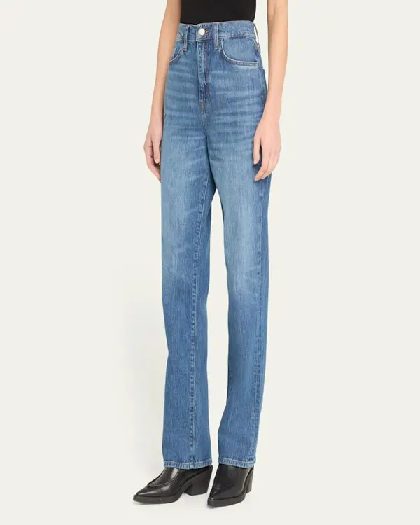 TRIARCHY Ms. V-high Rise Straight-leg Jeans