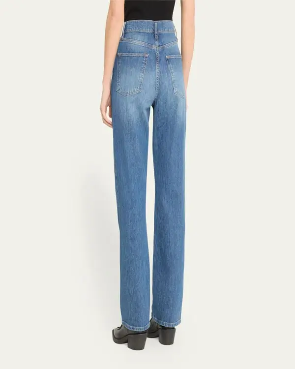 TRIARCHY Ms. V-high Rise Straight-leg Jeans