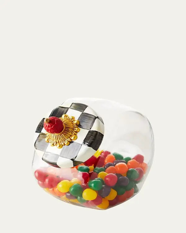 MACKENZIE-CHILDS Sweets Jar With Courtly Check Lid