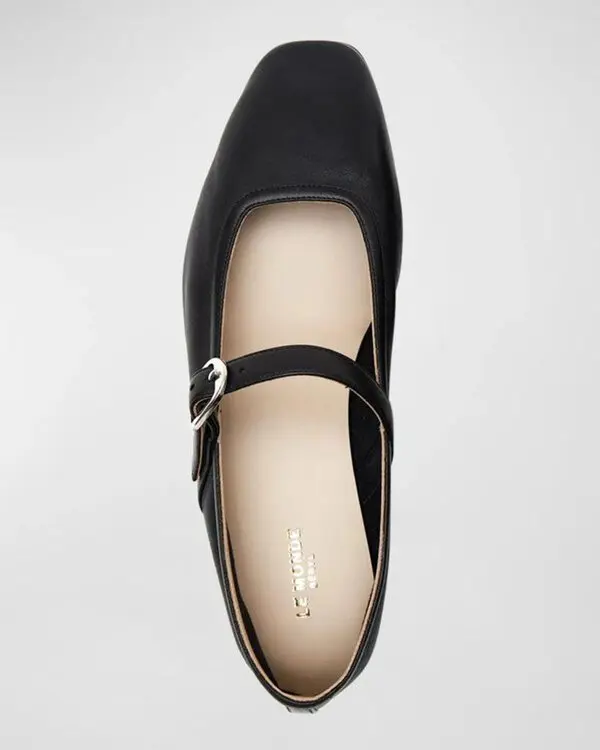 Le Monde Beryl Leather Mary Jane Ballerina Flats