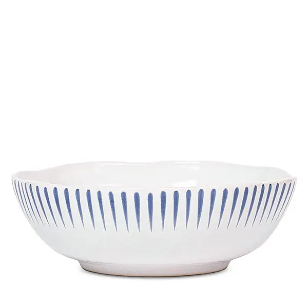JULISKA Sitio Stripe Coupe Bowl - Delft Blue